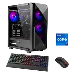 Hyrican Gaming-PC »Striker 6933« DDR5, PCIe SSD Gen4, Windows 11 schwarz Intel Wi-Fi 6 AX201, ARGB-Beleuchtung Front, 1x PS/2, 2x USB 2.0, 2x USB...