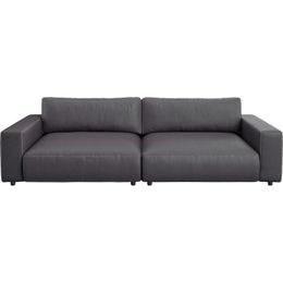 Musterring Big-Sofa &raquo;LUCIA&laquo; in vielen Qualit&auml;ten und 4 unterschiedlichen N&auml;hten, 2,5-Sitzer grau Flachgewebe FLORIS (100% Polyester);Flachgewebe VALMONT (60% 