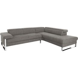 W.Schillig Ecksofa &raquo;finn, toller Sitzkomfort, L-Form, hochwertige Verarbeitungsdetails&laquo; German Design Award 2016, Fu&szlig;gestell Chrom gl&auml;nzend, Breite 