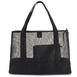 Vivance Shopper »Strandtasche« Schultertasche, Tragetasche, Sommertasche, Netzoptik, Korbtasche VEGAN schwarz