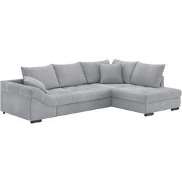 MR. COUCH Ecksofa »Allegro DuraFlex, L-Form« Hochschläfer-Bettauszug, Kaltschaumpolsterung, bis 140 kg belastbar Memphis 45 grau