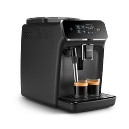 Philips Kaffeevollautomat »2200 Serie EP2220/10 Pannarello« für 2 Kaffeespezialitäten und anpassbarer Aromastärke, mattschwarz Anthrazit-Schwarz