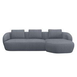 FLEXLUX Wohnlandschaft »Torino, rund, L-Form, Sofa-Ecke mit Recamiere, Longchair-Sofa« Modernes, organisches Sofa-Design, Kaltschaum,...