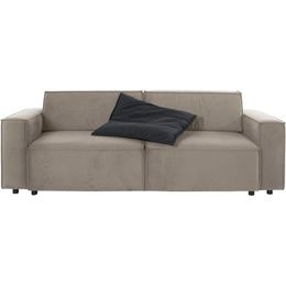 Inosign Schlafsofa »Marva« incl. Bettfunktion und Bettkasten, Federkern taupe/beige