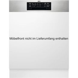 AEG teilintegrierbarer Geschirrspüler 5000 »FES7672APM« 14 Maßgedecke AirDry: Kein Nachtrocknen Edelstahl MaxiFlex Besteckschublade: Ideal für...