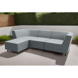 DOMO collection Ecksofa »Sonna, individuell zusammenstellbar L-Form« Gartenlounge-Set oder Einzelelemente, Outdoor dunkelgrau