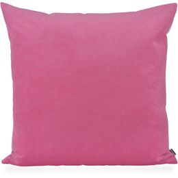 HOCK H.O.C.K. Dekokissen &raquo;Versatil&laquo; Sofakissen inkl. F&uuml;llung, 50x30cm, einfarbig, pink, Samt, Dekokissen pink + unifarben Obermaterial: 80% Polyester,...