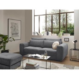 ED EXCITING DESIGN 2-Sitzer &raquo;Barura&laquo; Big-Sofa mit 2 Nierenkissen grau 92% Polyester, 8% Nylon