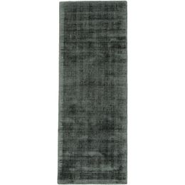 CarpetFine Teppich &raquo;Ava Viskoseteppich&laquo; rechteckig 13 mm H&ouml;he Seidenoptik, leichter Glanz, auch als L&auml;ufer erh&auml;ltlich dunkelgr&uuml;n Obermaterial: 100%...