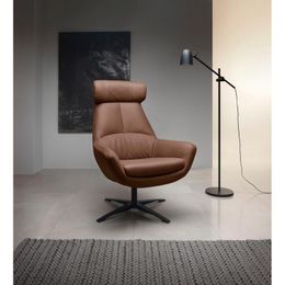 BETYPE Drehsessel »Be Organic High Back, Loungesessel, Hochlehnsessel« in elegantem Design mit Drehfunktion savannah