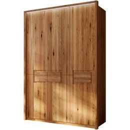Home Affaire Kleiderschrank &raquo;Ambroise, aus Wildeiche, inkl. Passepartout&laquo; Massivholz-Kleiderschrank, im 50 cm Raster planbar wildeiche Wildeiche...