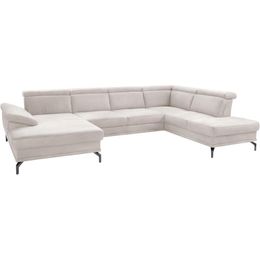 Sit & More sit&more Wohnlandschaft &raquo;Scorpio U-Form&laquo; inklusive Sitztiefenverstellung, mit Kopf- und Armteilverstellung beige