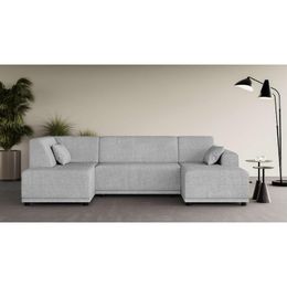 Home Affaire Wohnlandschaft &raquo;TAMMO&laquo; U-Form grau 100% Polyester