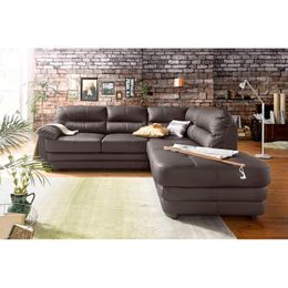 COTTA Ecksofa »Royale L-Form« wahlweise mit Bettfunktion braun