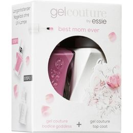 essie Nagellack-Set »Nagellack gel couture Routine Set« mit natürlichen Inhaltsstoffen 506 bodice goddess, Überlack gel couture top coat 0...