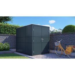 BERTILO Fahrradbox &raquo;HPL Bike in verschiedenen Farben&laquo; HPL, witterungsbest&auml;ndig, farbstabil, BxTxH: 155x235x194 cm anthrazit