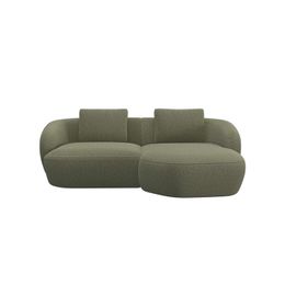 FLEXLUX Wohnlandschaft »Torino, rund, L-Form, Sofa-Ecke mit Recamiere, Longchair-Sofa« Modernes, organisches Sofa-Design, Kaltschaum,...