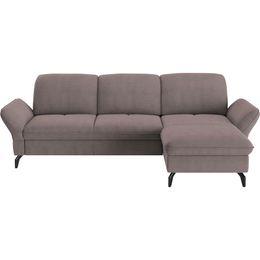 Sit & More sit&more Ecksofa &raquo;Leandro L-Form&laquo; Wahlweise mit Bett-, Kopfteil - und Armlehnfunktion, sowie Bettkasten grau 90% Polyester, 10% Polyamid