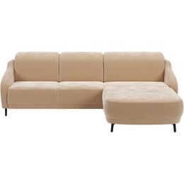 Sit & More sit&more Ecksofa &raquo;Blues L-Form&laquo; wahlweise mit Klapptisch und USB braun 100% Polyester