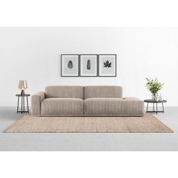 Trendmanufaktur Big-Sofa »Braga, mit hochwertigem Kaltschaum, Megasofa, in Cord erhältlich« modernes Big-Sofa, Couch mit hohem Sitzkomfort,...