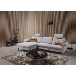 Places of Style Ecksofa »Sarsina: mit Tonnentaschen-Federkern, perfekt zum Entspannen L-Form« inklusive 1 motorischen Relaxfunktion mit...