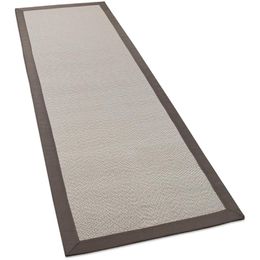 Paco Home Läufer »Sisala 270« rechteckig 4 mm Höhe Teppich-Läufer, Flachgewebe, Sisal Optik, Bordüre, Outdoor geeignet beige Obermaterial: 100%...