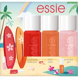essie Nagellack-Set »Sommer-Nagellack-Kit Mini Trio« mit natürlichen Inhaltsstoffen mehrfarbig Fingernagellack von essie