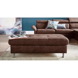 exxpo - SOFA FASHION Hocker »Maretto Bankhocker mit tollem Sitzkomfort« praktisches Staufach unter der Sitzfläche schoko