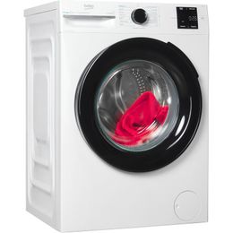 Beko Waschmaschine »BM3WFU3841X« 8 kg 1400 U/min Waschen mit EnergySpin: Bis zu 35 % Energie sparen – nicht nur in Eco weiß SteamCureTM Programm:...