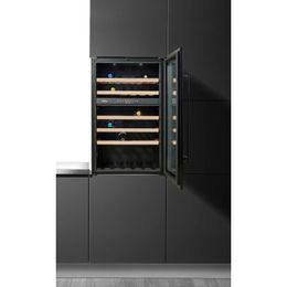 Amica Einbauweink&uuml;hlschrank &raquo;WK 341 220 S&laquo; f&uuml;r 58 Standardflaschen &aacute; 0,75l, Einbauk&uuml;hlschrank schwarz 2 Temperaturzonen
