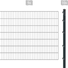 Arvotec Einstabmattenzaun »ESSENTIAL 140 zum Aufschrauben« Zaunhöhe 140 cm, Zaunlänge 2 - 60 m anthrazit