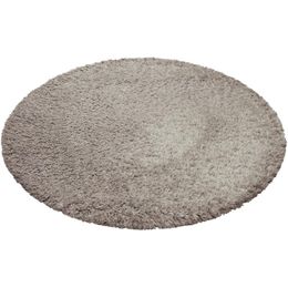 Esprit Hochflor-Teppich »YOGI ESP-096« rund 50 mm Höhe flauschiger weicher Flor, 100% recyceltem PET, Wohnzimmer sand Obermaterial: 100% Polyester...