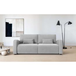 Inosign 3-Sitzer »JIGGS wahlweise Schlafsofa mit Bettkasten, Maße B/H/T: 228/96/110 cm« Sofa mit Wellenunterfederung, enthält 2 Rückenkissen und 2...