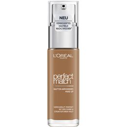 L'ORÉAL PARIS Foundation »Perfect Match Make-Up« mit langanhaltender Formel 8.R/8.C Nut Brown Foundation von L'Oréal Paris