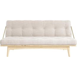 Karup Design Schlafsofa »Folk« aus massiven Kiefernholz, inkl. Futonmatratze Hellbeige