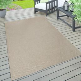 Paco Home Teppich »Timber 125« rechteckig 4 mm Höhe Flachgewebe, Sisal Optik, auch als Läufer, In- und Outdoor geeignet beige Obermaterial: 100%...