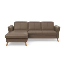 Sit & More SIT&MORE Ecksofa »Romero L-Form« wahlweise mit oder ohne Relax-Funktion, Bettfunktion, Bettkasten coffee
