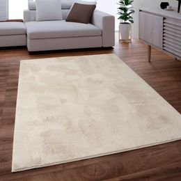 Paco Home Fellteppich &raquo;Kunstfell Soft 380&laquo; rechteckig 14 mm H&ouml;he Langflor, Kuschelteppich - besonders weich, Uni-Farben cream Obermaterial: 100%...