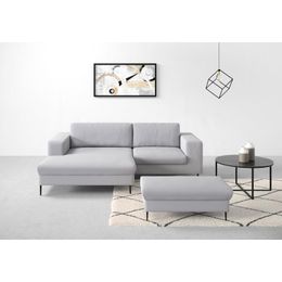 DOMO collection Ecksofa »Modica kompakt und elegant, Breite 244, L-Form« moderne Optik mit extrabreiter Recamiere, auch in Cord silver
