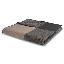 Biederlack Wolldecke &raquo;Wolldecke Merino&laquo; mit 100% Merinowolle frame mokka Obermaterial: 100% Wolle B/L: 150 cm x 200 cm