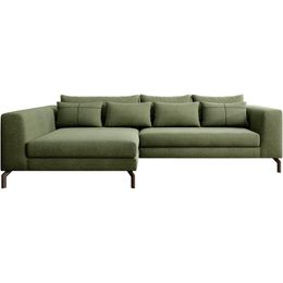 Inosign Ecksofa »Cross, mit softem Sitz, L-Form, wendbare Zierkissen, Breite 284 cm« Couch mit vielen Kissen, stylische Kreuznaht, elegante...