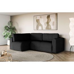 Inosign Ecksofa »Zacharia wahlweise Schlafsofa mit Bettkasten, B/T/H 250/166/86 cm« L-Form mit Wellenunterfederung, Ottomane rechts oder links...