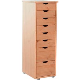 Inosign Kommode &raquo;Gava&laquo; massives Kiefernholz, mit vielen Stauraumm&ouml;glichkeiten, Breite 34 cm beige FSC -zertifiziertes Massivholz