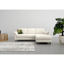 Sit & More SIT&MORE Ecksofa »Maggiore L-Form« wahlweise mit Kopfteilverstellung, Bettfunktion und Bettkasten grau-weiss