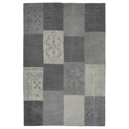 Kayoom Teppich &raquo;Lyrical 210&laquo; rechteckig 13 mm H&ouml;he Handgefertigt, hochwertig verarbeitetes Unikat im Antik-Design Multi / Grau Obermaterial: 100%...
