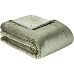 s.Oliver Wohndecke &raquo;Doublesoft&laquo; 150 x 200 cm (Breite x L&auml;nge), praktische Wendedecke, Kuscheldecke gr&uuml;n Obermaterial: 100% Polyester B/L: 150 cm x...