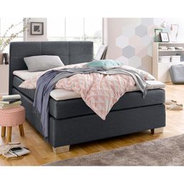 Jockenh&ouml;fer JOCKENH&Ouml;FER GRUPPE Boxspringbett &raquo;Evita&laquo; inkl. Topper und Kissen, erh&auml;ltlich in 140 & 180cm Breite schwarz 142/06