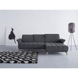 Inosign Ecksofa &raquo;Fresh L-Form&laquo; Federkern, wahlweise Kopfteilverstellung und motorischer Vorziehsitz grau 100% Polyester