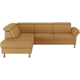 Home Affaire Ecksofa »Calypso L-Form« mit Relaxfunktion motorisch im Sofa 2, 5- Sitzer dijon