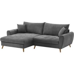 MR. COUCH Ecksofa »Blackburn II, L-Form« Mit Kaltschaumpolsterung bis 140 kg belastbar Memphis 17 black 0